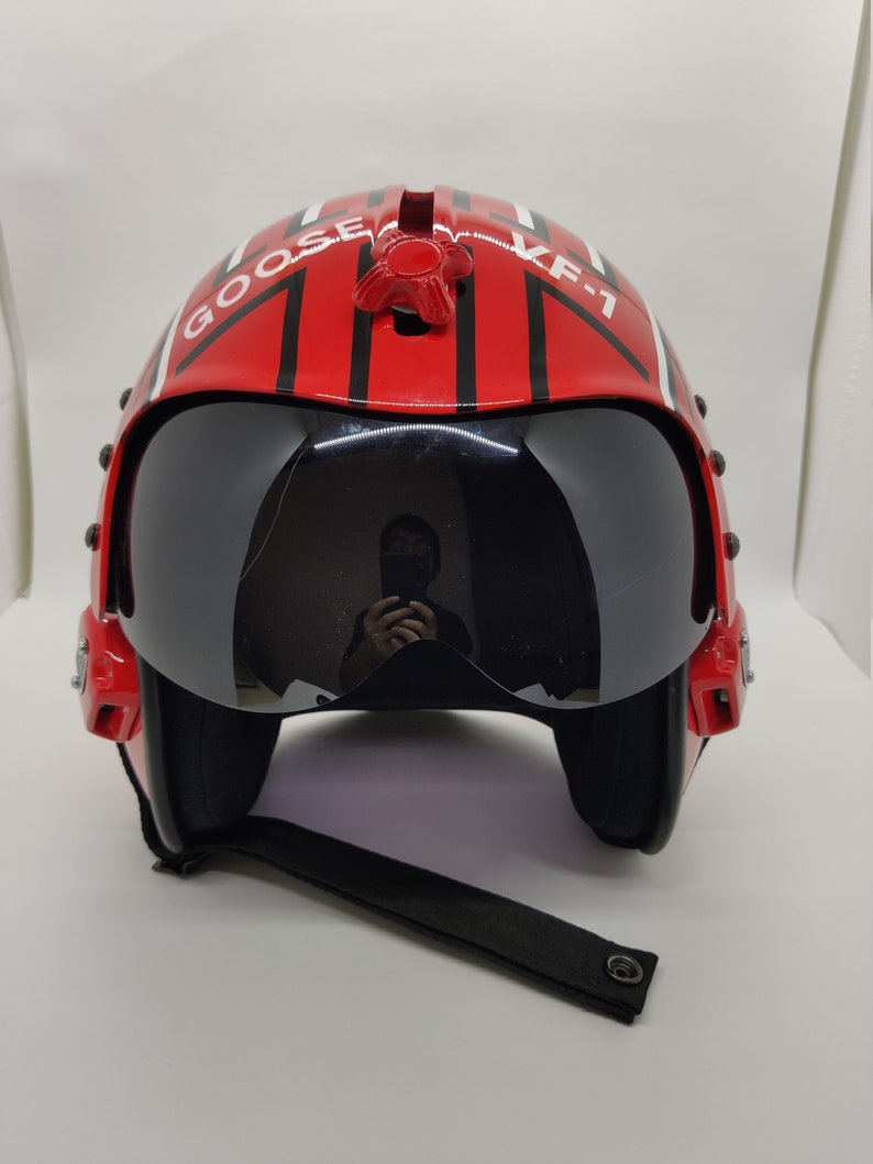 Top Gun Goose Flight Helmet Movie Prop of USN United States Navy Pilot ...
