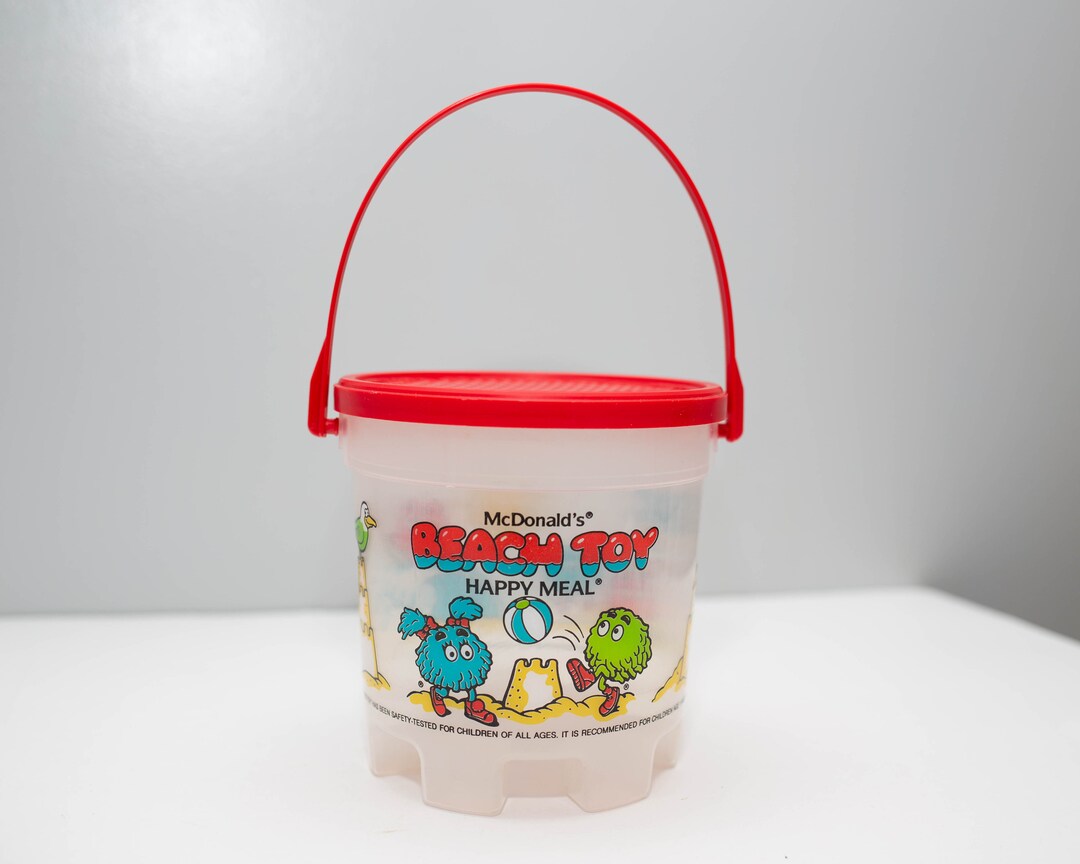 Vintage Collectible Mcdonalds Beach Toy Happy Meal Pail 1989 - Etsy