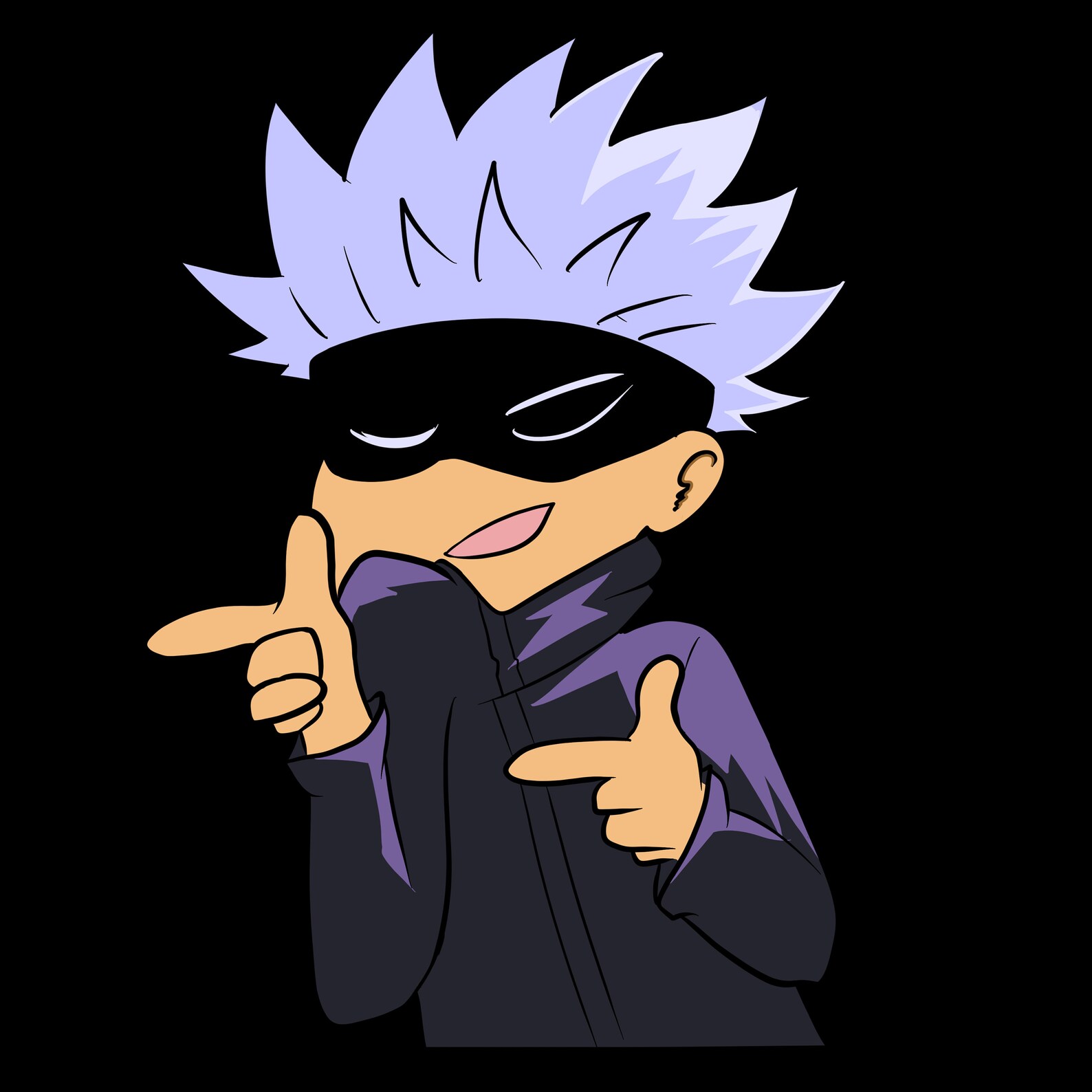 6 x Twitch Emotes Jujutsu Kaisen Gojo Satoru | Etsy