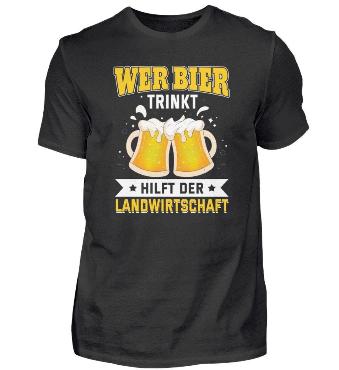 Wer Bier trinkt, hilft der Landwirtschaft T-Shirt Zeige Deinen Support ...