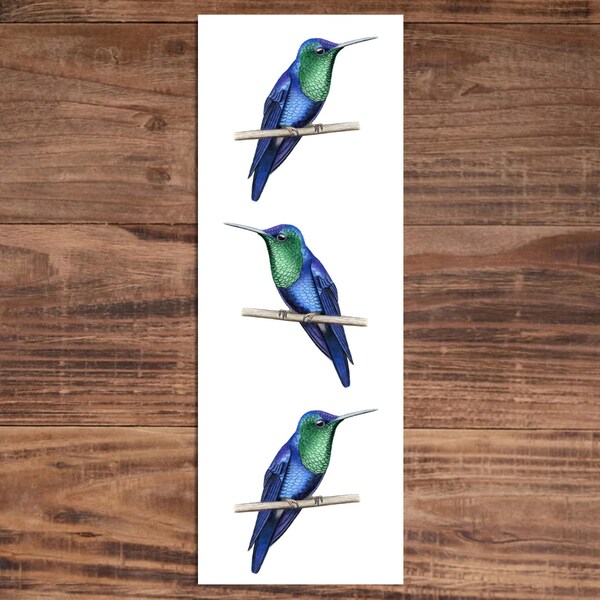 Hummingbird Bookmark - Etsy