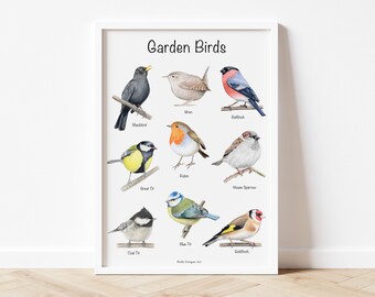 Tuin vogel poster - Etsy Nederland