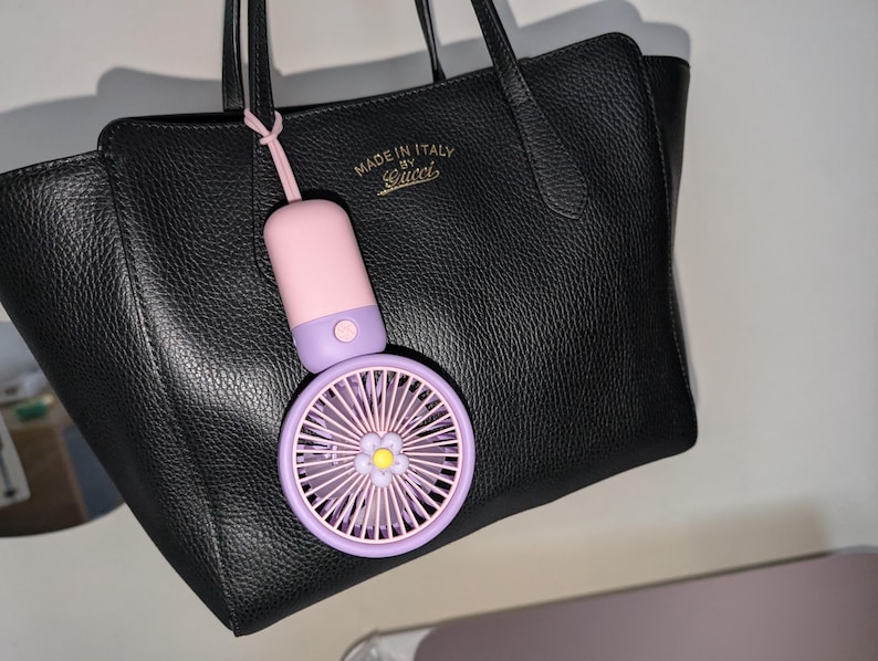 Hand-held Fan Cute, Quiet, Large Wind, Handle, Portable USB Charging ...