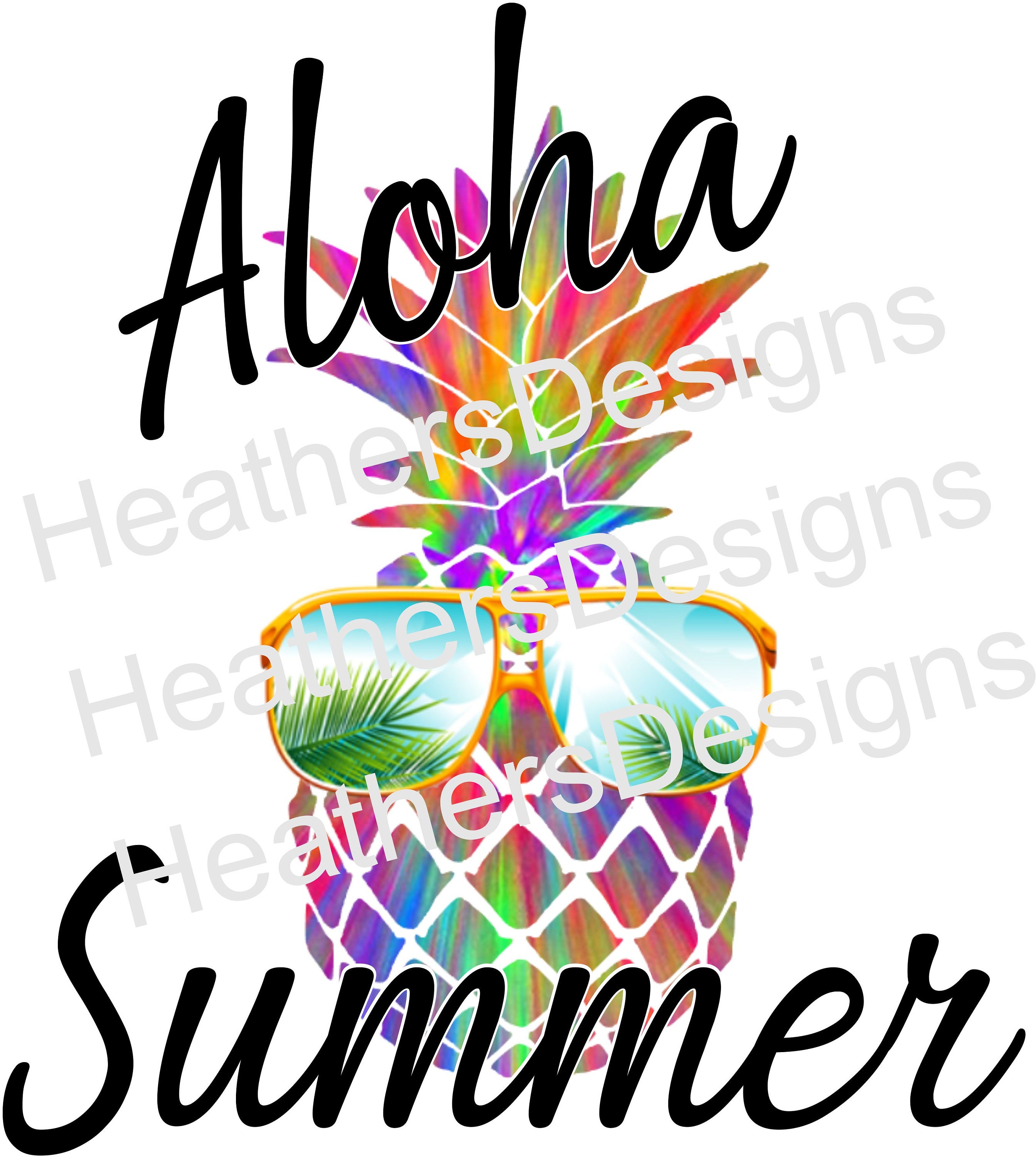 Aloha Summer PNG FILE - Etsy