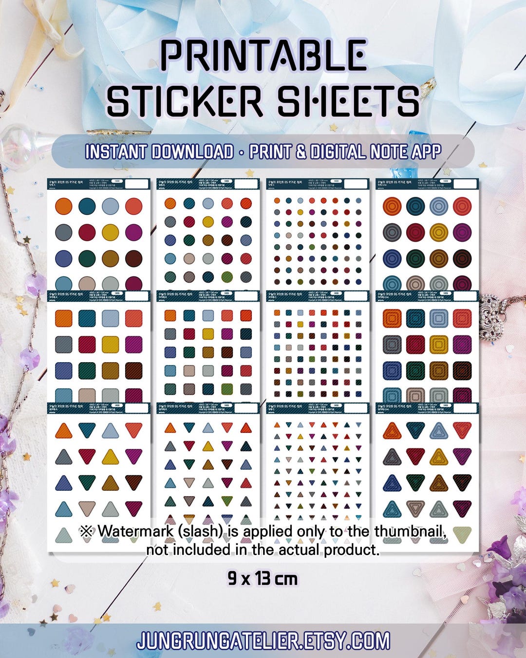 Printable Sticker Sheet Package | Bullet Journal Schedule Sticker ...