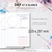 Simple 24 Hour Circle A4 Daily Planner Printable & Goodnotes - Etsy