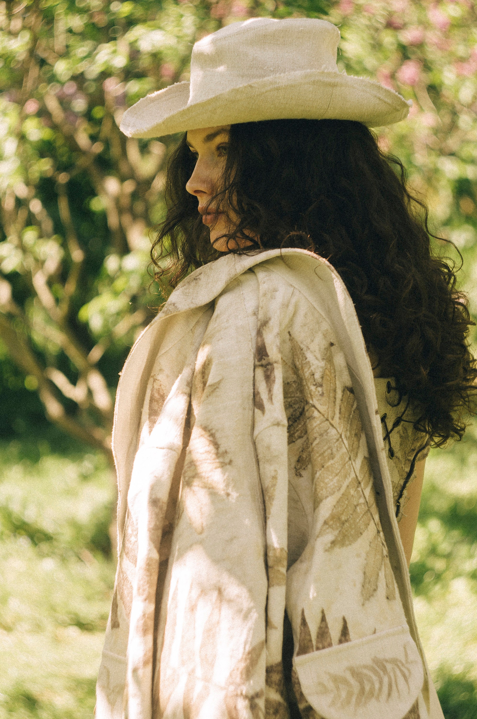 Rustic Linen Cowboy Hat Handmade Homespun Hemp Cap Western Hat Vintage ...