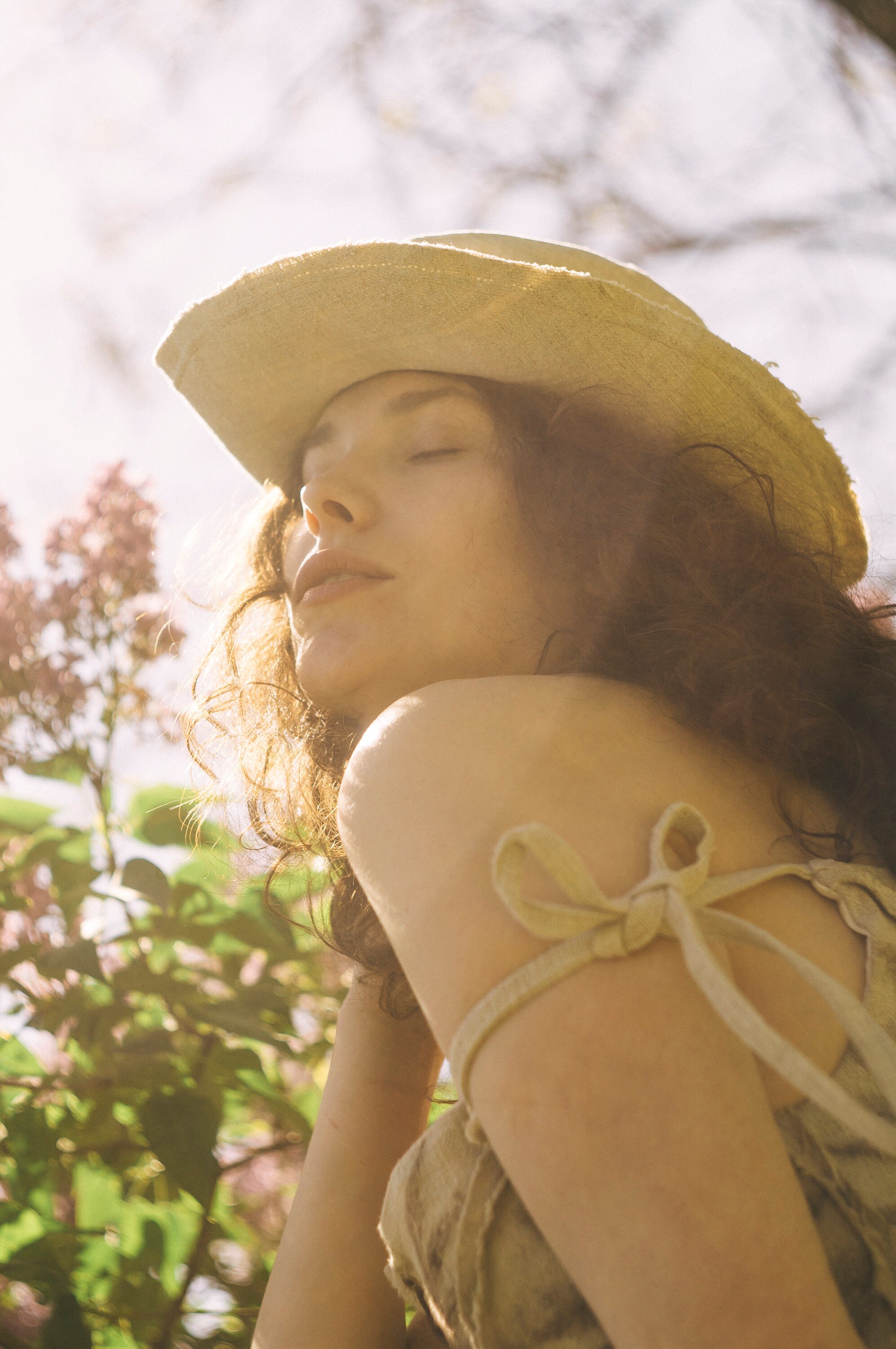 Rustic Linen Cowboy Hat Handmade Homespun Hemp Cap Western Hat Vintage ...