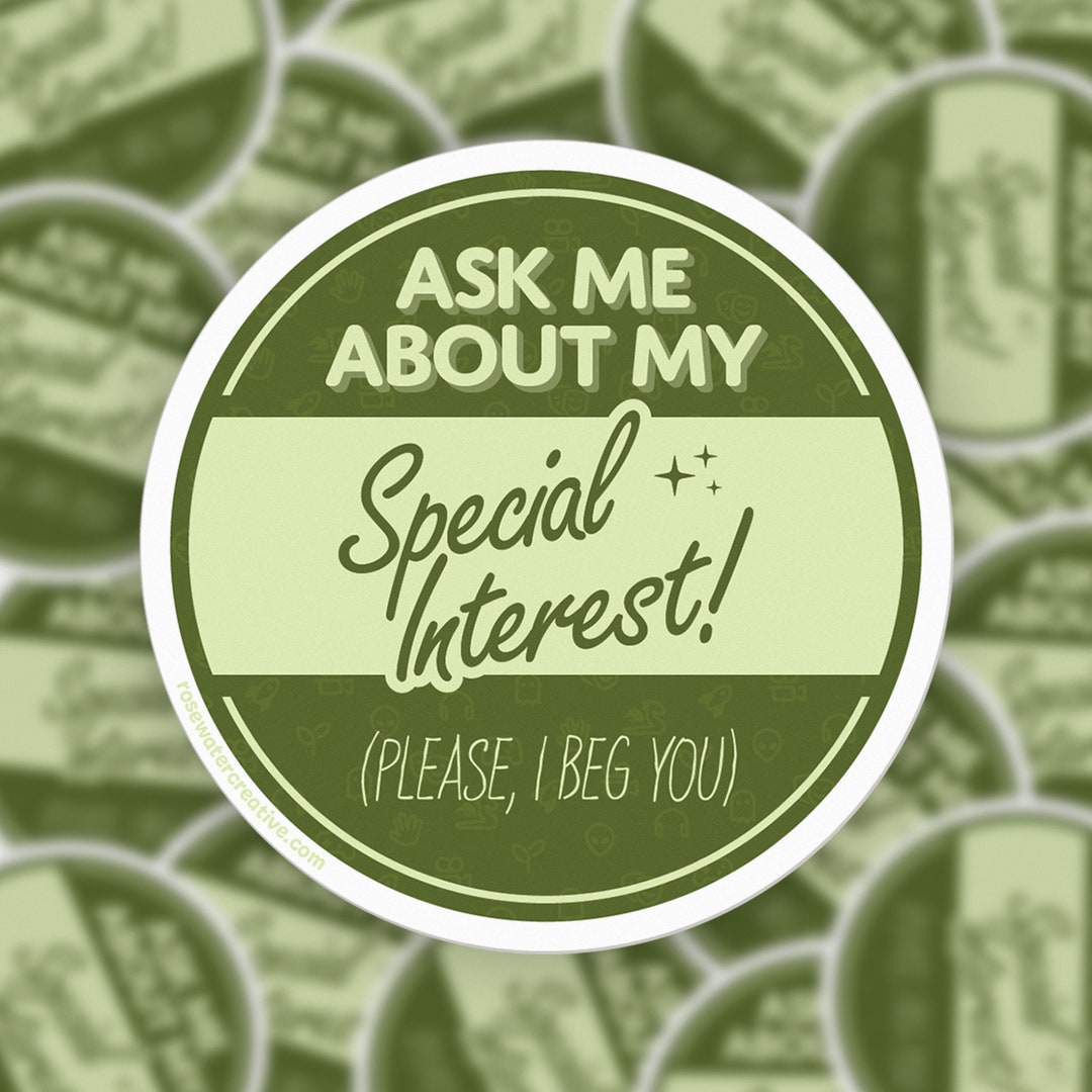 Neurodivergent "ask Me About My Special Interest/hyperfixation" Adhd ...