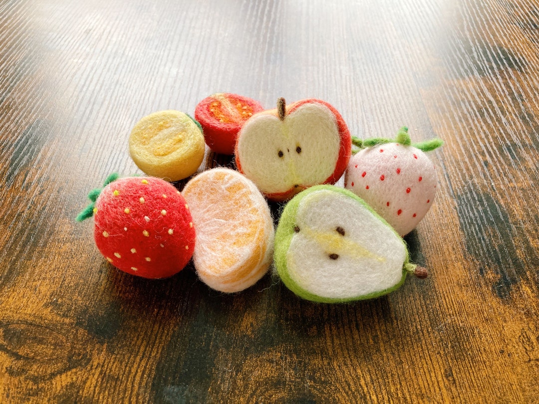 Wool Felted Fruits (8 CAD Each and 28 for All 6) - Etsy