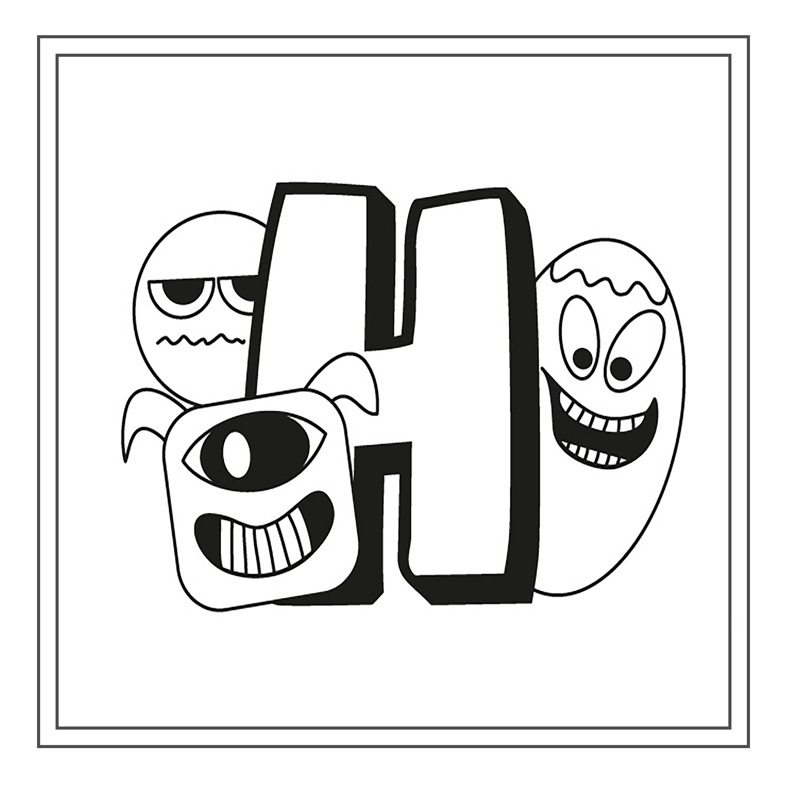 26 Printable Monster Alphabets Coloring Pages - Etsy Norway