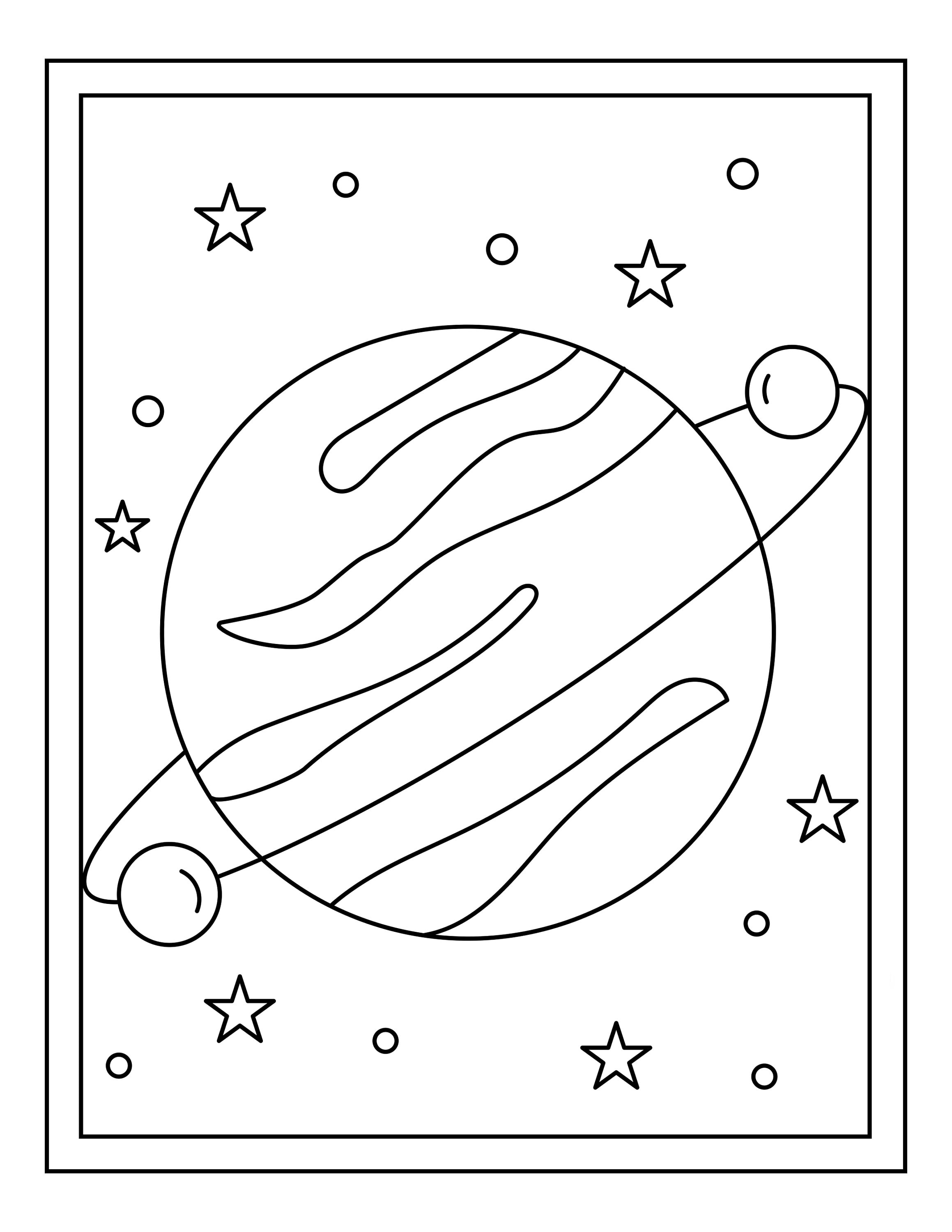 16 Printable Solar System Coloring Pages - Etsy