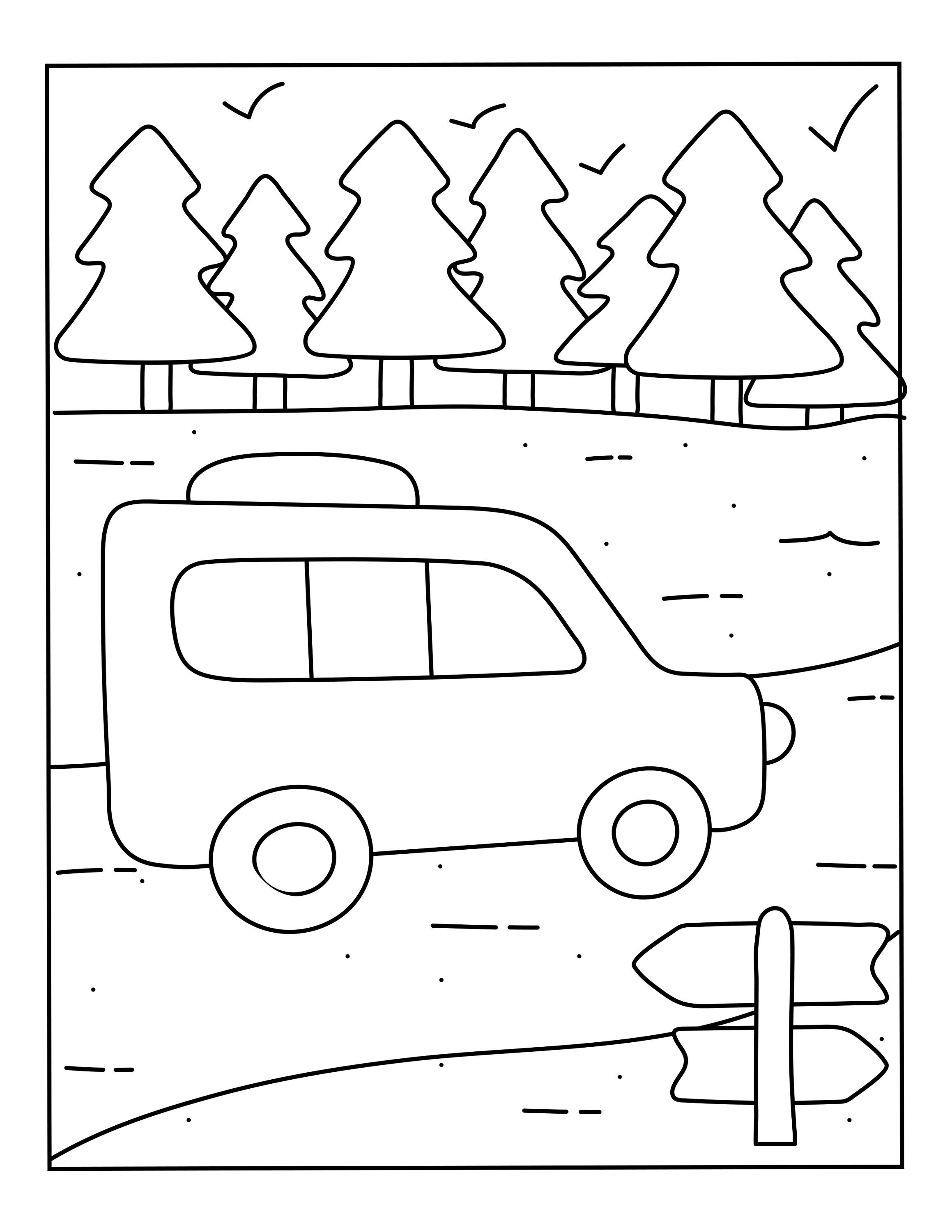 16 Printable Beach Vacation Coloring Pages - Etsy