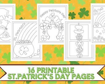 PRINTABLE St Patrick's Day Coloring Pages for Kids Classroom Activities ...