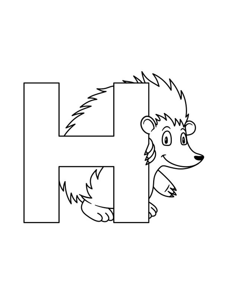 26 Printable Zoo Animals Alphabet Coloring Pages - Etsy