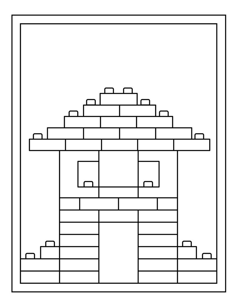 16 Printable Block Coloring Pages - Etsy