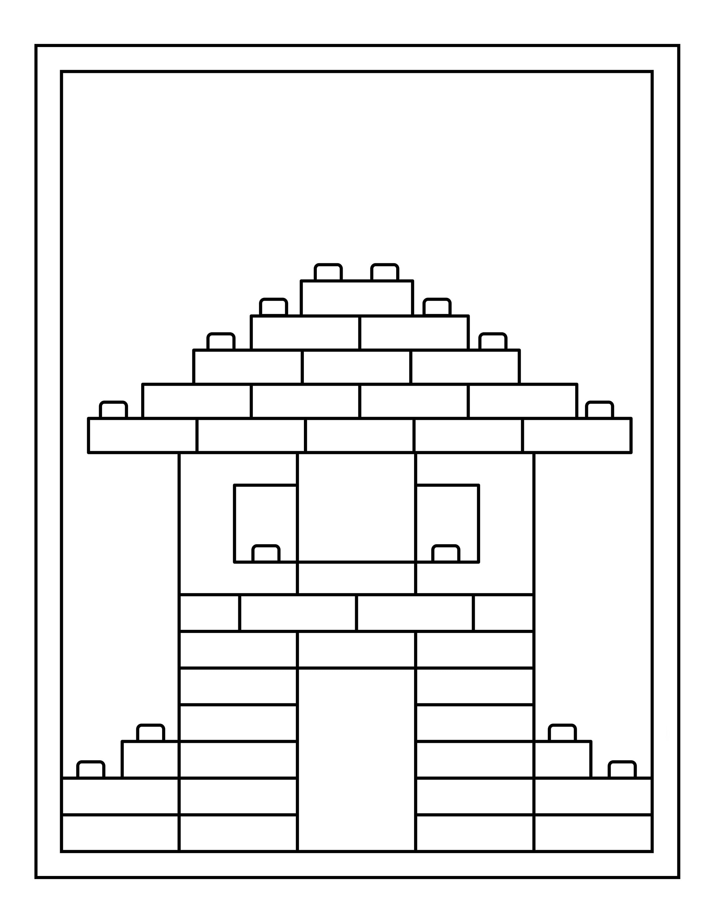 16 Printable Block Coloring Pages - Etsy