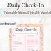 Daily Check-in (mental Health Thought Organizer) - Etsy