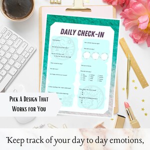 Daily Check-in (mental Health Thought Organizer) - Etsy