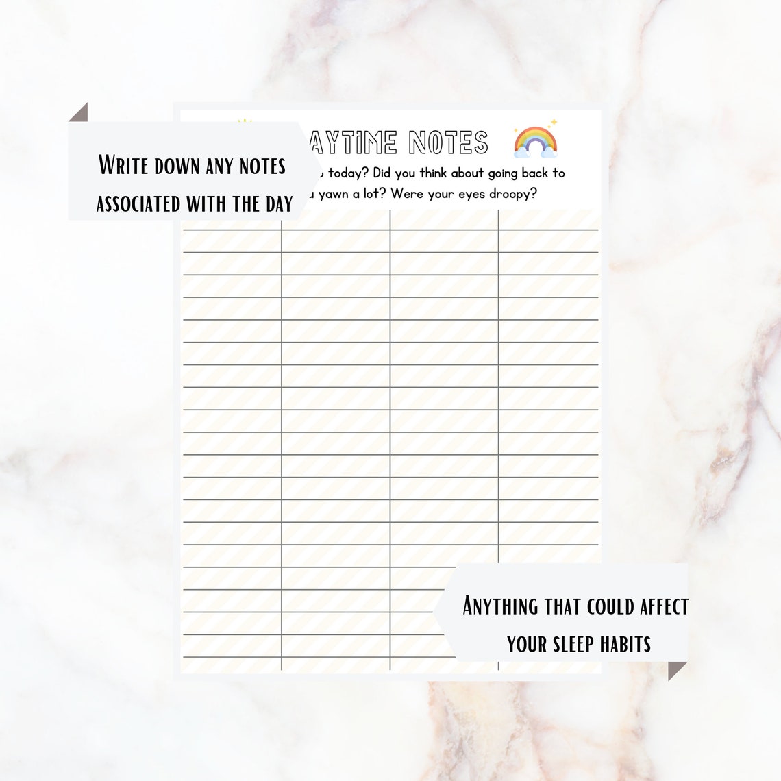 Kids Sleep Tracker monthly Sleep Chart - Etsy