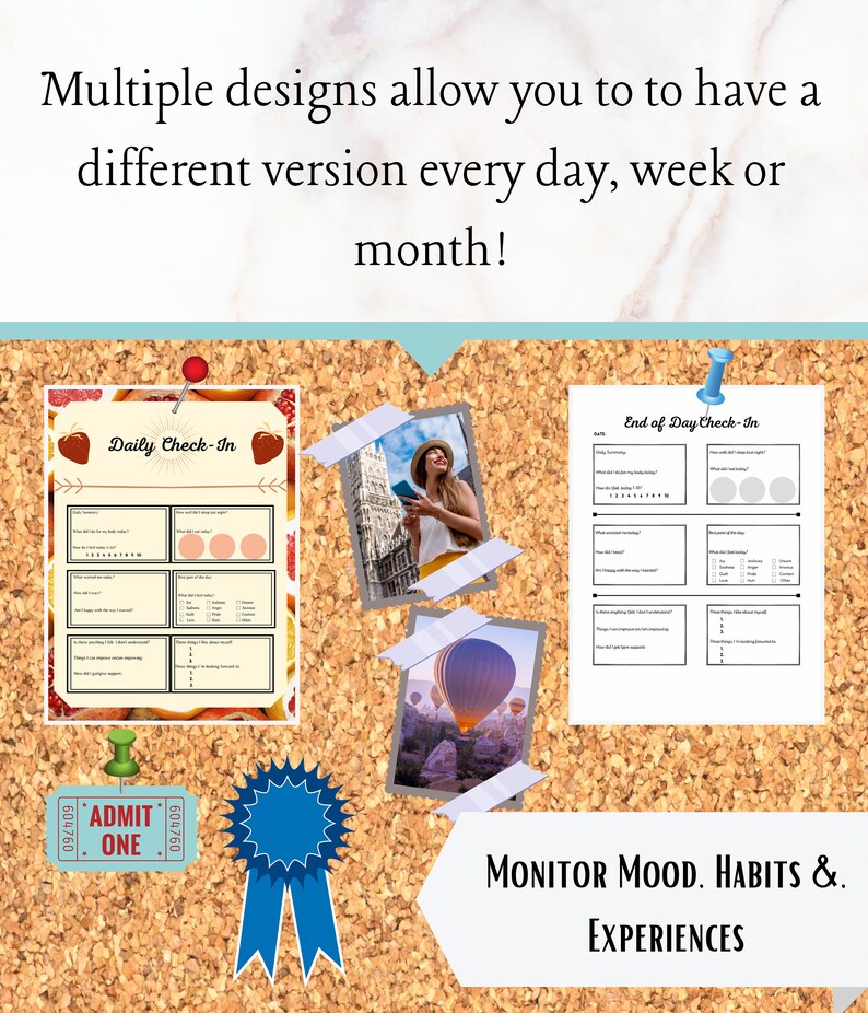 Mental Health Daily Check- In - Etsy