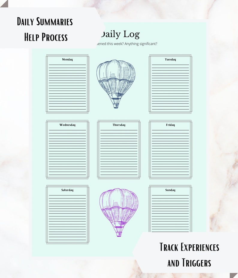 Intrusive Thought Tracker (mental Health) - Etsy