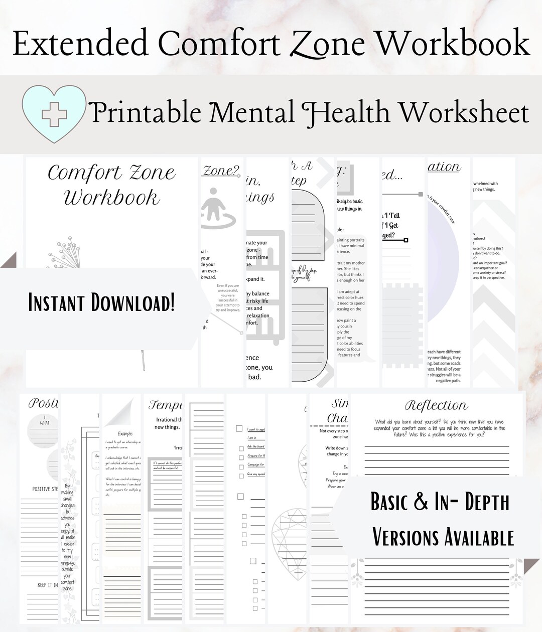 Personal Growth Workbook, Breaking Comfort Zone, Extended, (mental ...