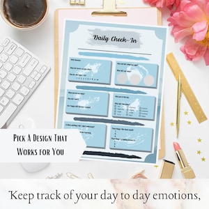 Mental Health Daily Check-in - Etsy