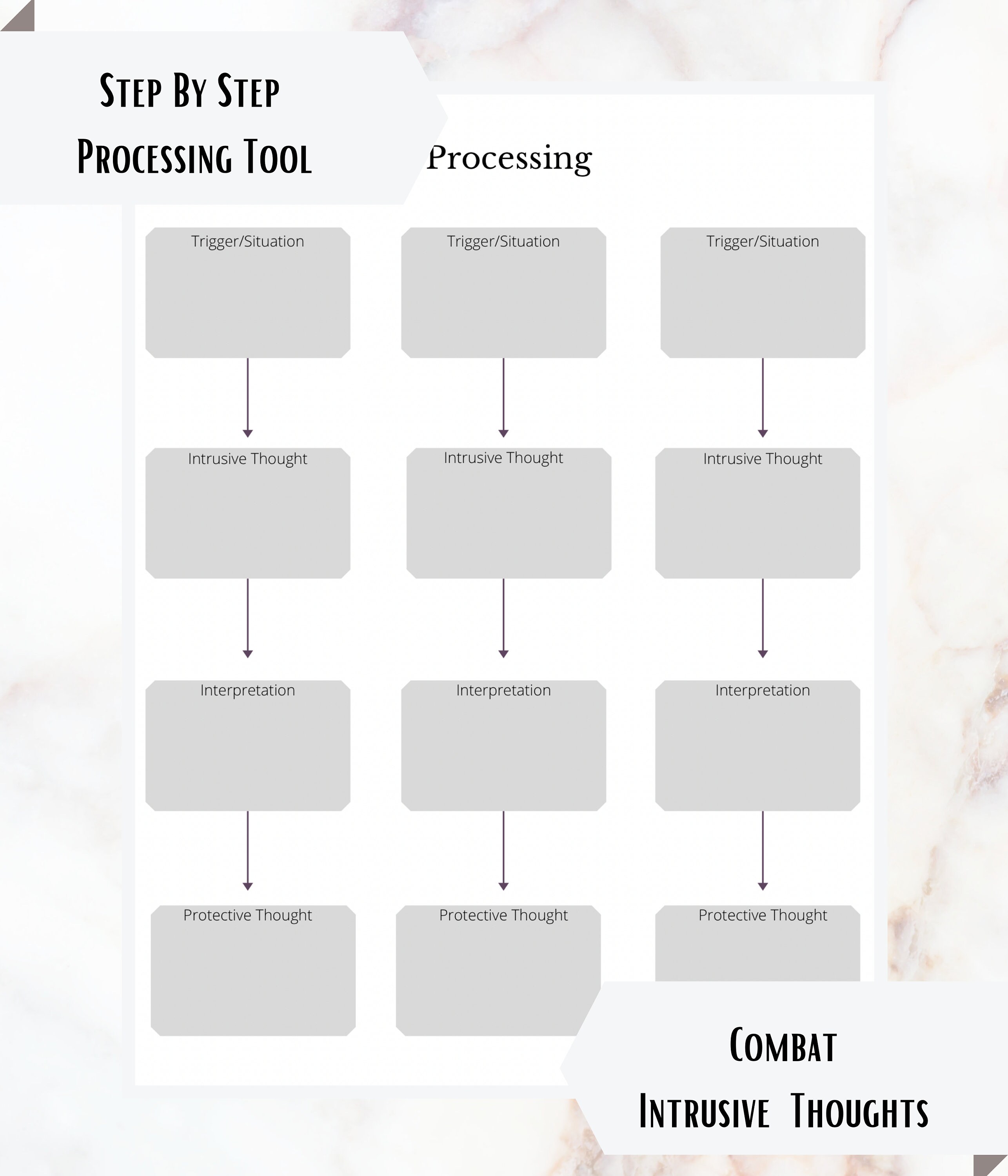 Intrusive Thought Tracker (mental Health) - Etsy