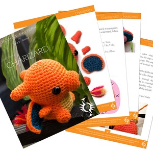 Amigurumi Charizard Crochet PATTERN - Etsy
