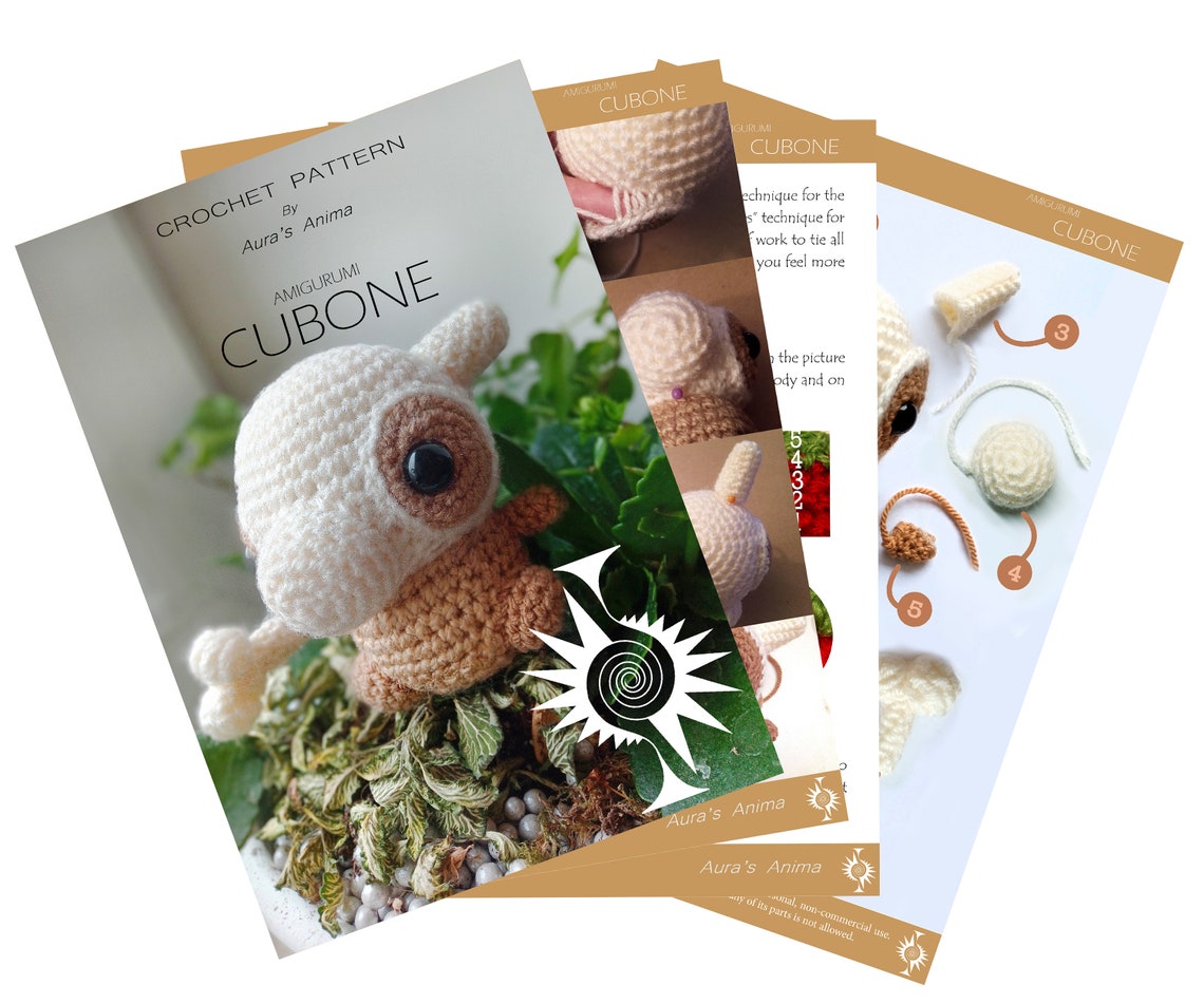 Amigurumi Cubone Crochet PATTERN - Etsy