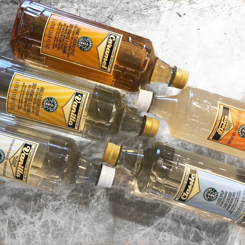 SIROP STARBUCKS SYRUP coffee 1l vanilla/classic/caramel/sugar | Etsy