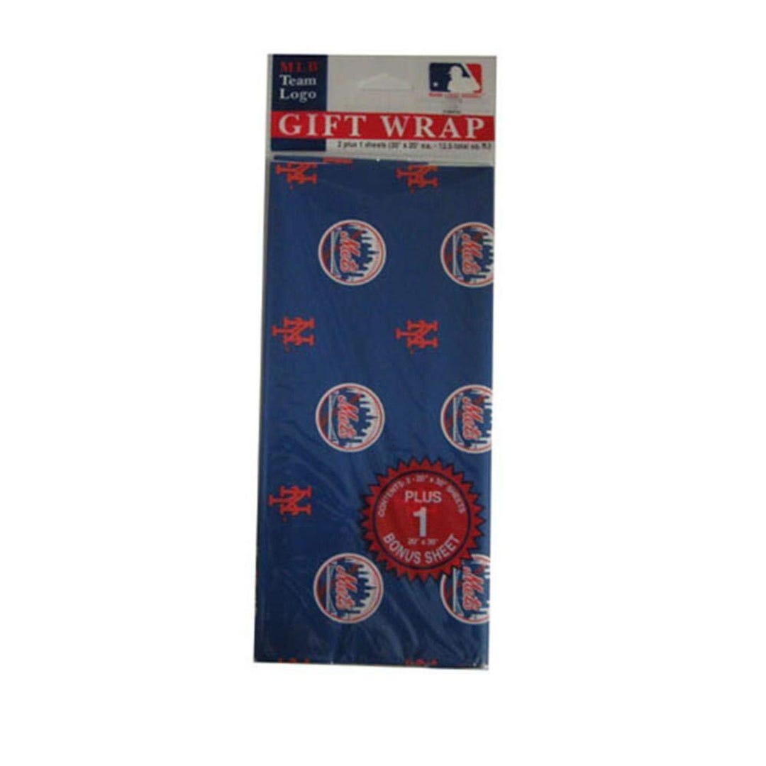 MLB New York Mets Wrapping Paper Gift Wrap Sheets - Etsy