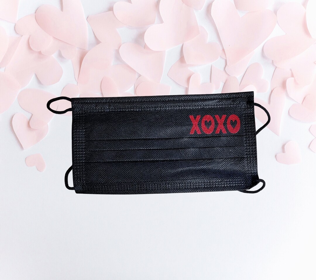 XOXO Disposable Face Masks Holiday Mask Valentine Day - Etsy