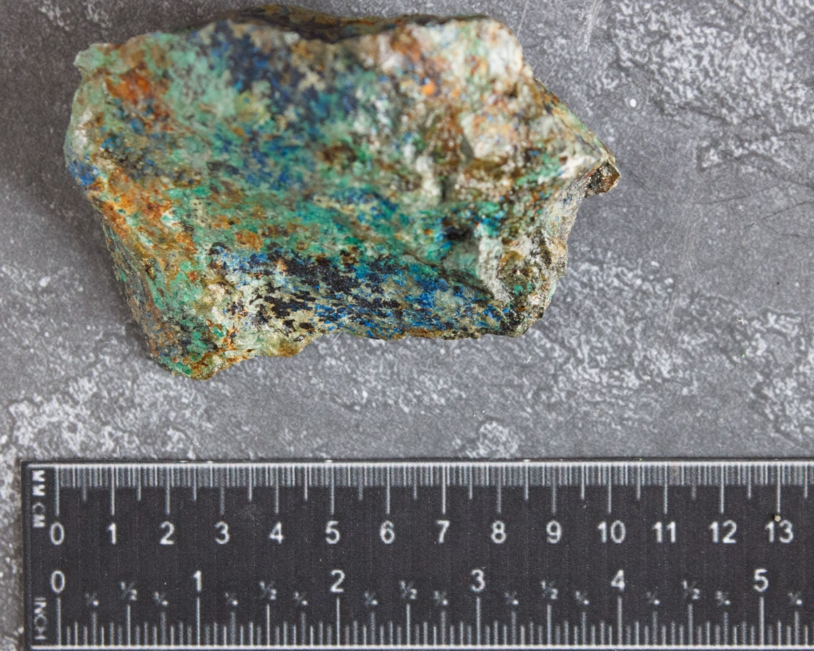 Azurite Malachite Garnet Rough Azurmalachite Stone Raw Mineral | Etsy