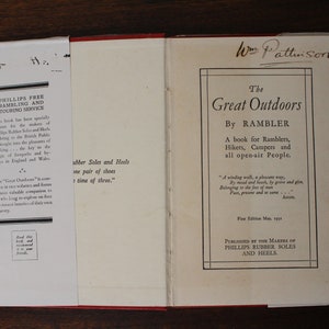The Great Outdoors by Rambler: A Book for Ramblers, Hikers, Campers ...