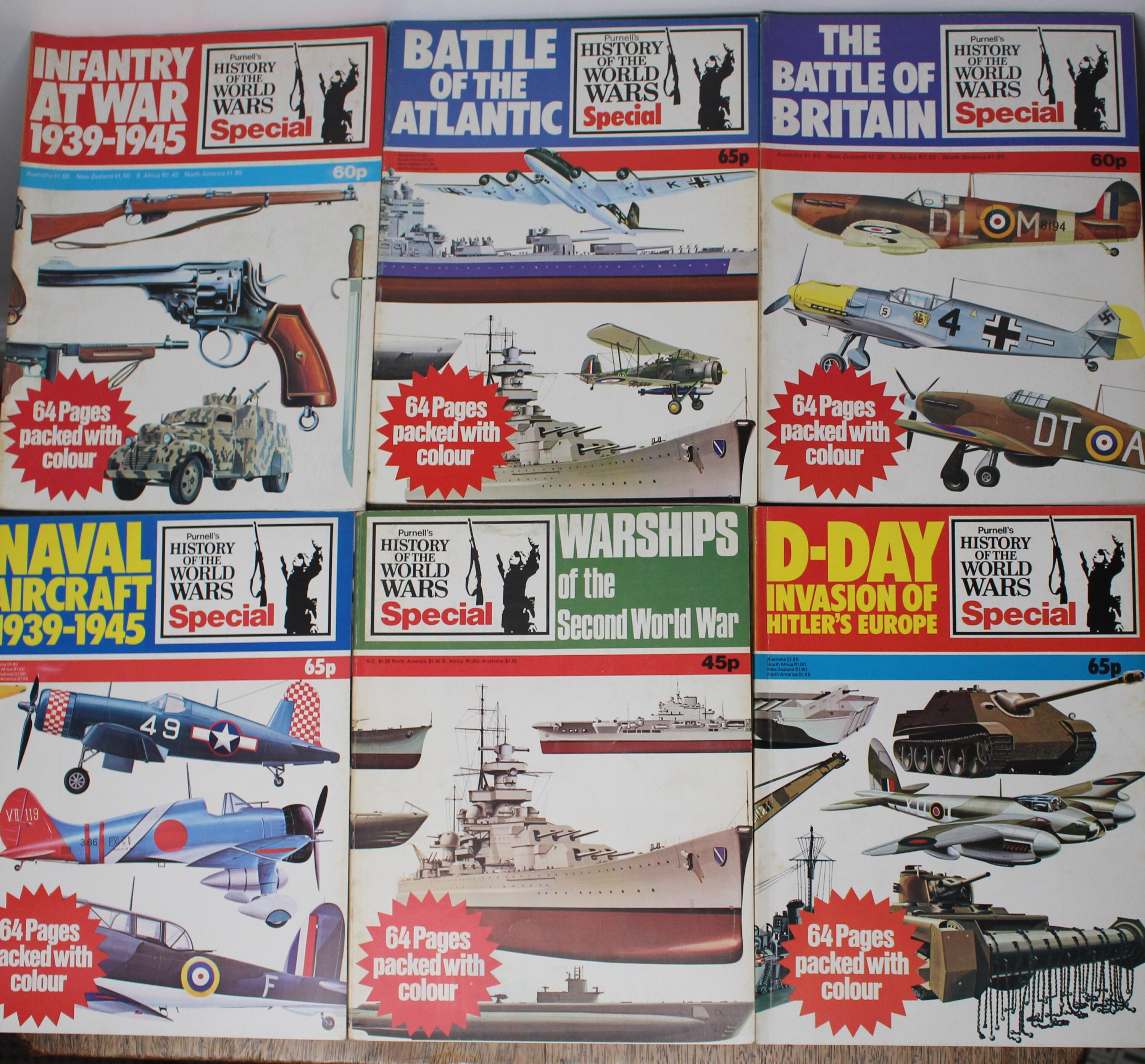 WWII Set Purnell's History of the World Wars, Lot of 12 Books Early to ...