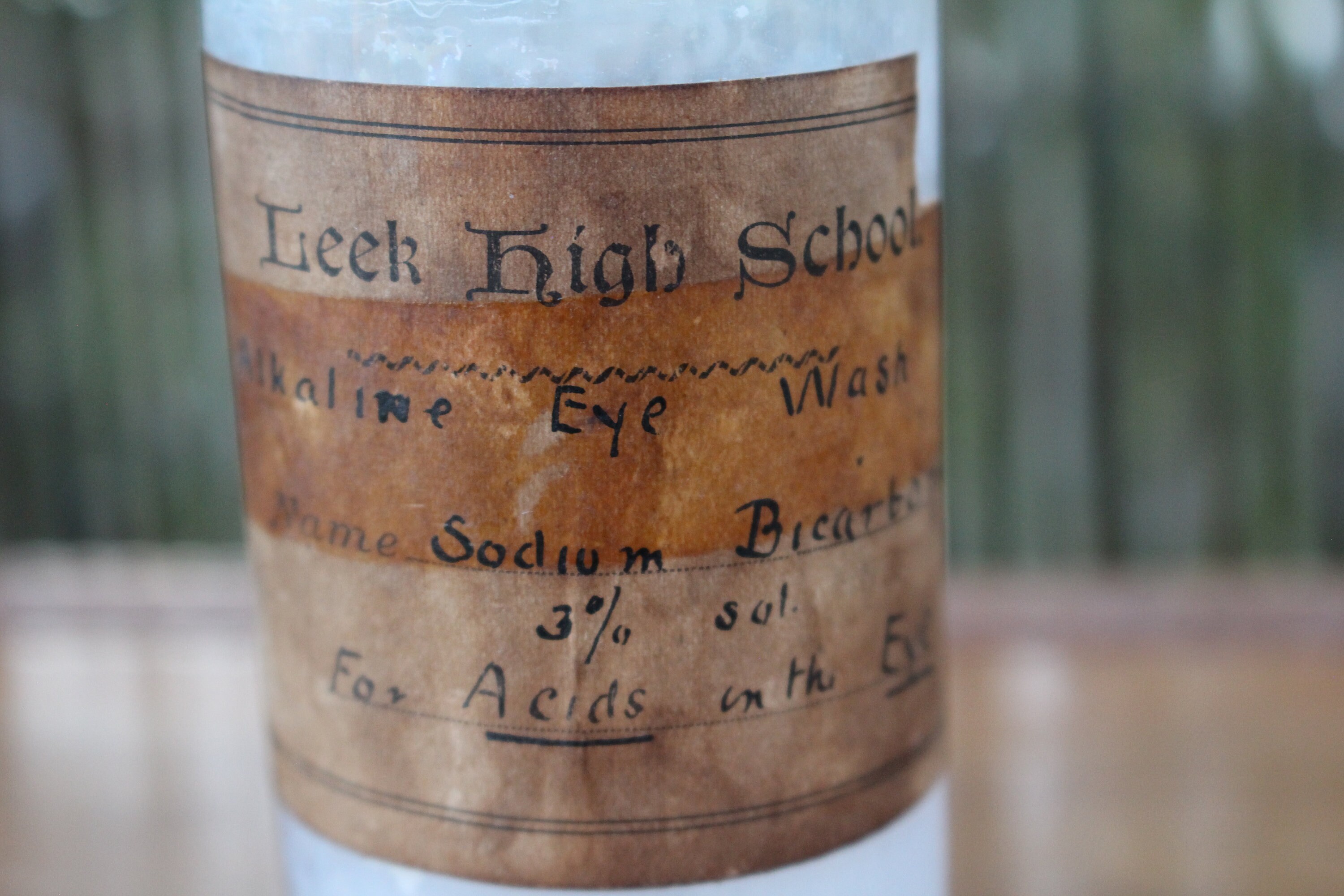 Vintage Alkaline Eye Wash Glass Bottle With Cork for Acids in the Eye ...