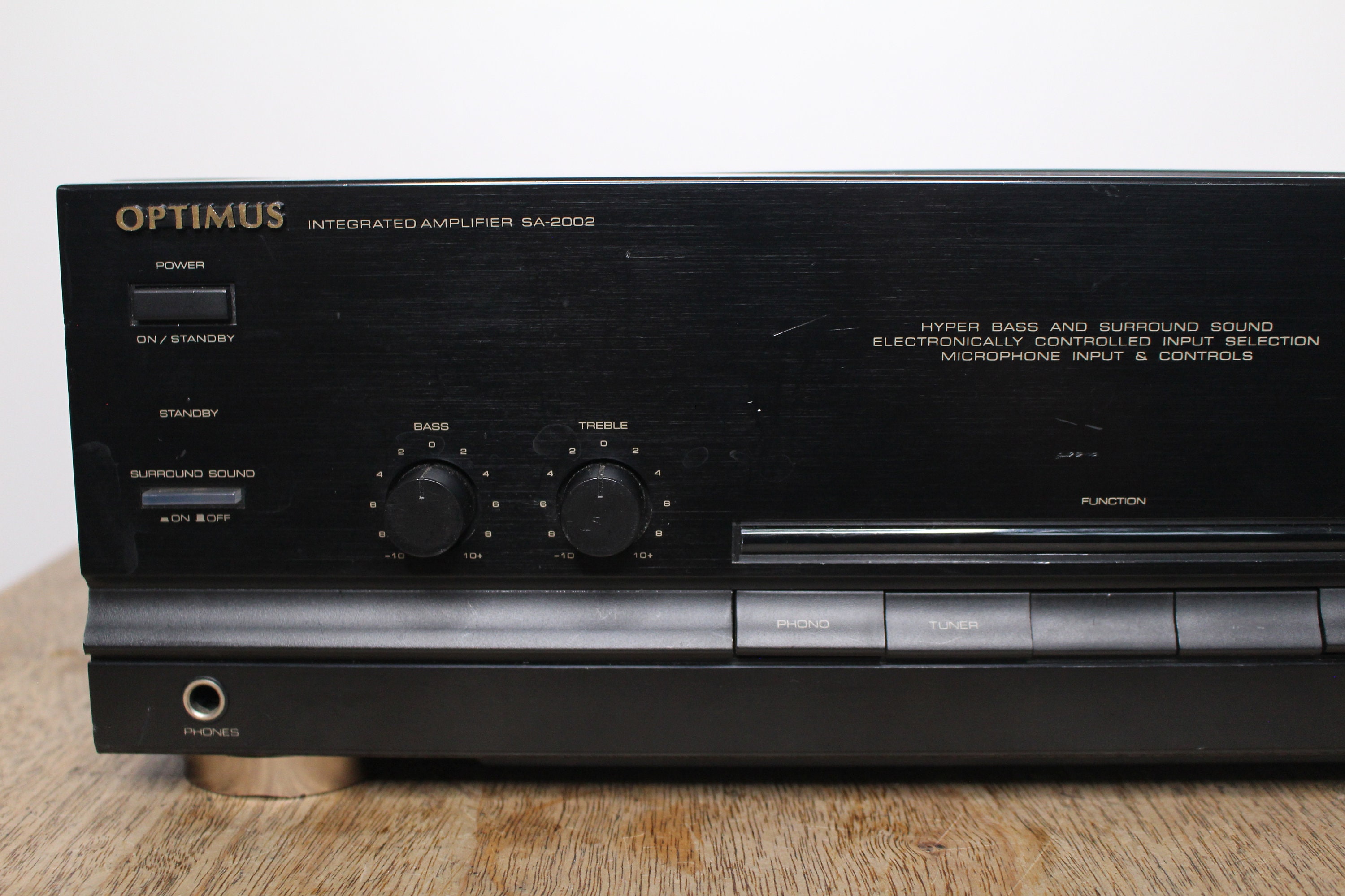 OPTIMUS Integrated Amplifier SA-2002 Hyper Bass & Surround Sound ...