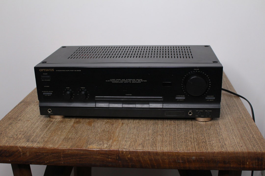OPTIMUS Integrated Amplifier SA-2002 Hyper Bass & Surround Sound ...