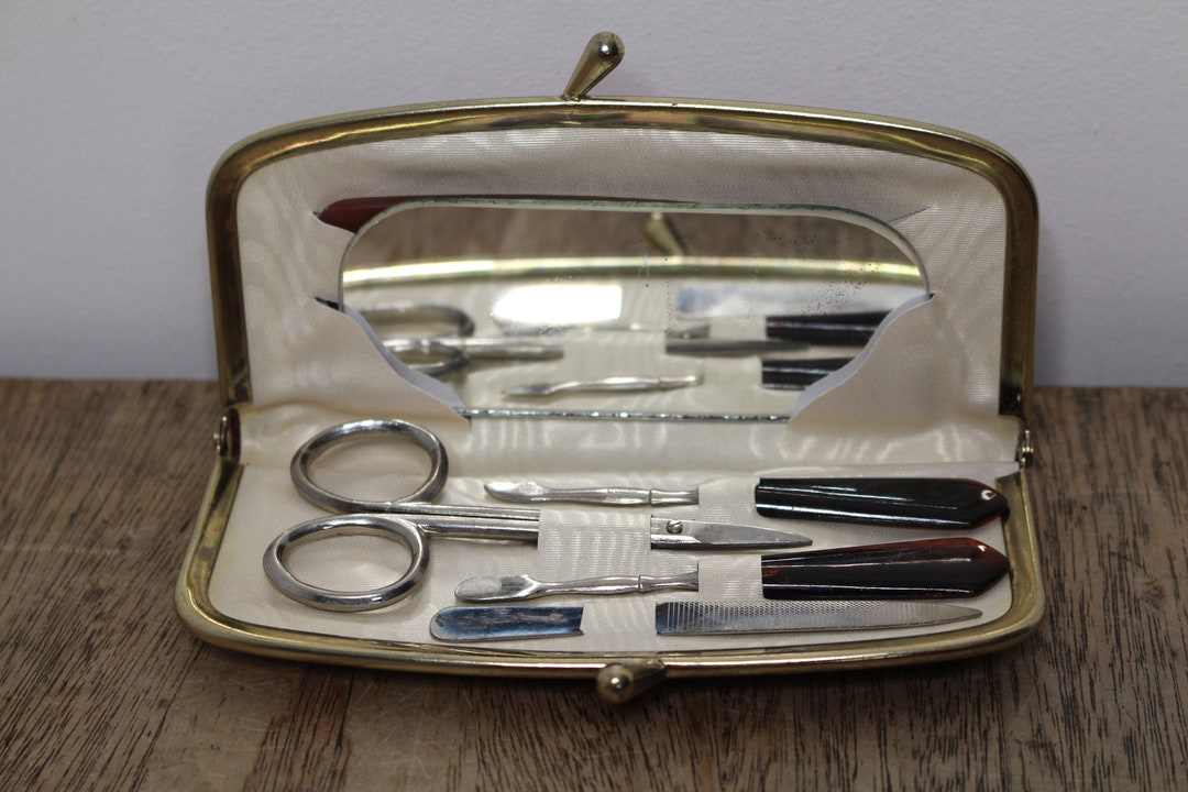 Vintage Vanity Manicure Travel Set C. 1960s German Steel Scissors ...