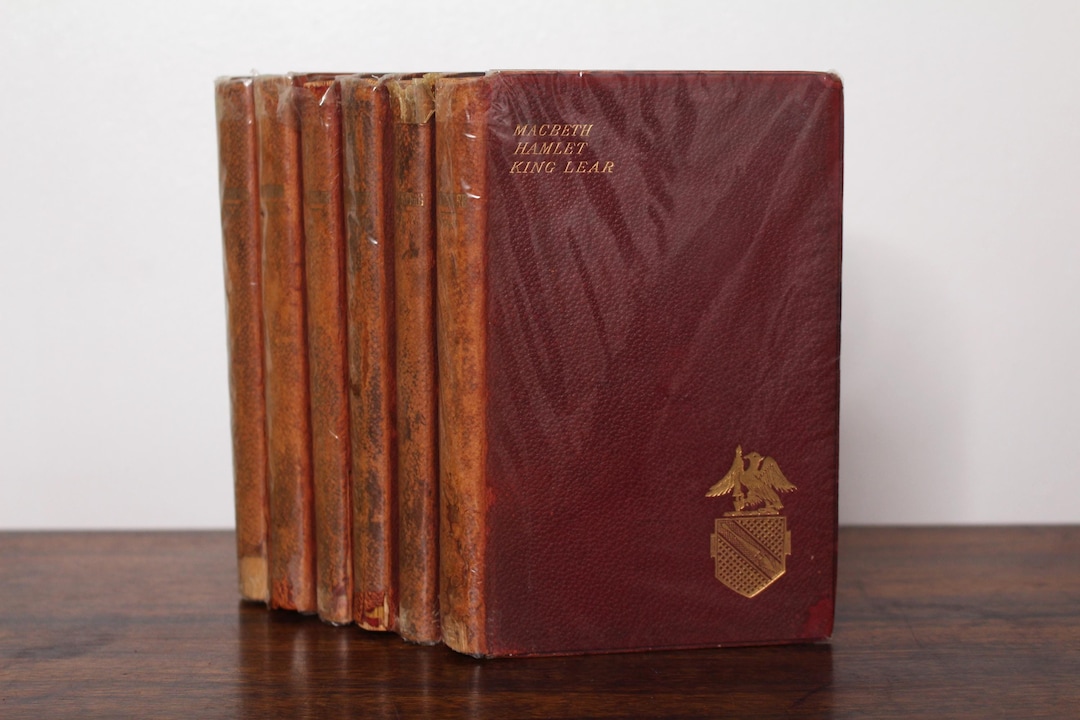 Shakespeare's Works, Full Leather 6 Vol. Set - 1886 Victorian Editions ...