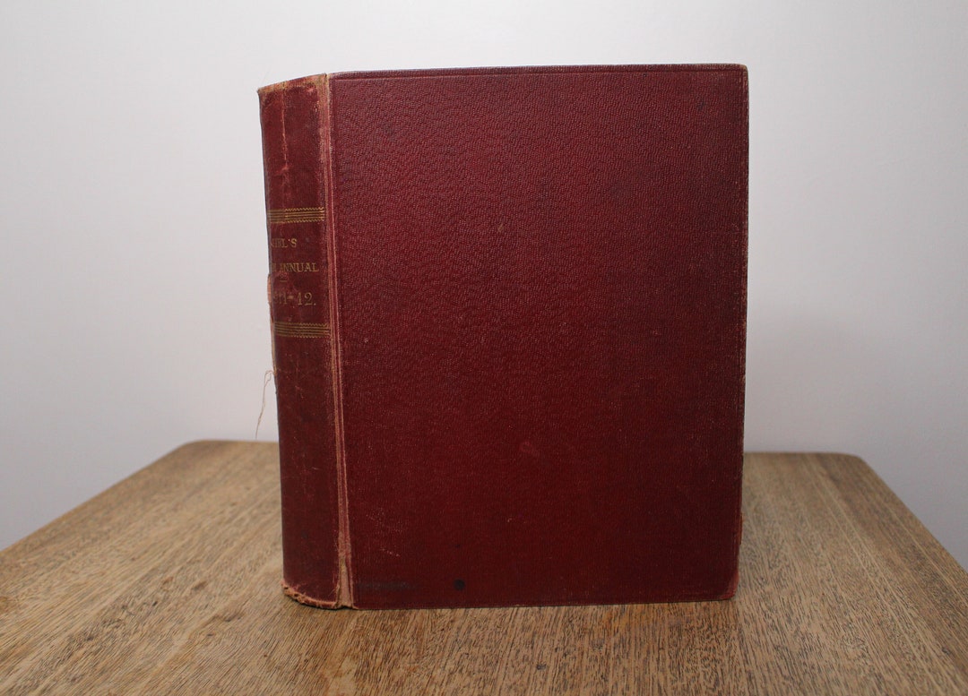 Girl's Own Annual 1911-12 Antique Red Clothbound & Gilt Children's Book ...
