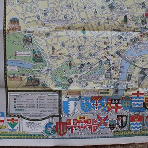 Bartholomews Historical Map of London - Vintage 1960s Large Wall Map ...