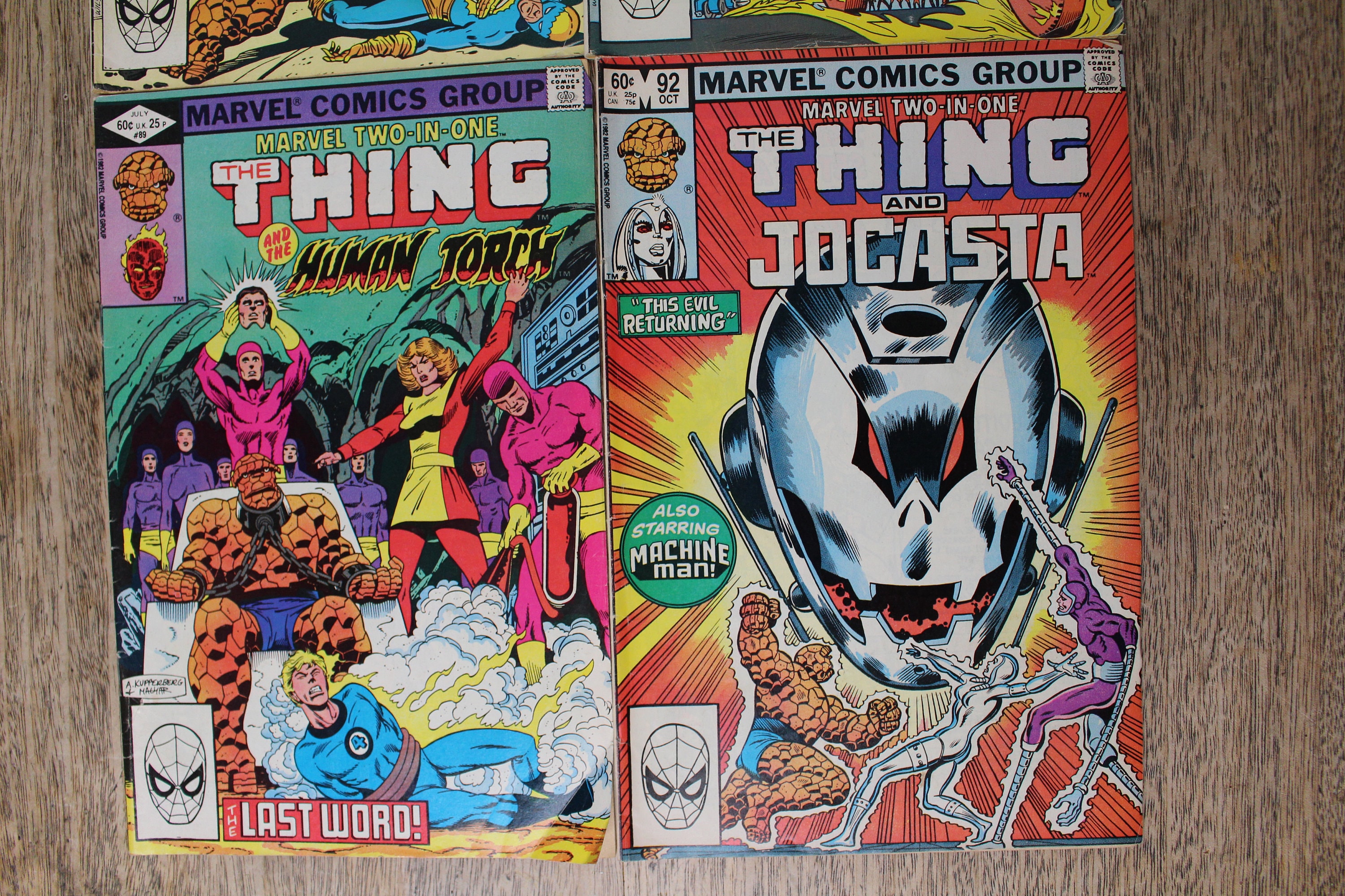 Vintage THE THING Marvel Comics X4 (british/us Editions), 1981/82 ...
