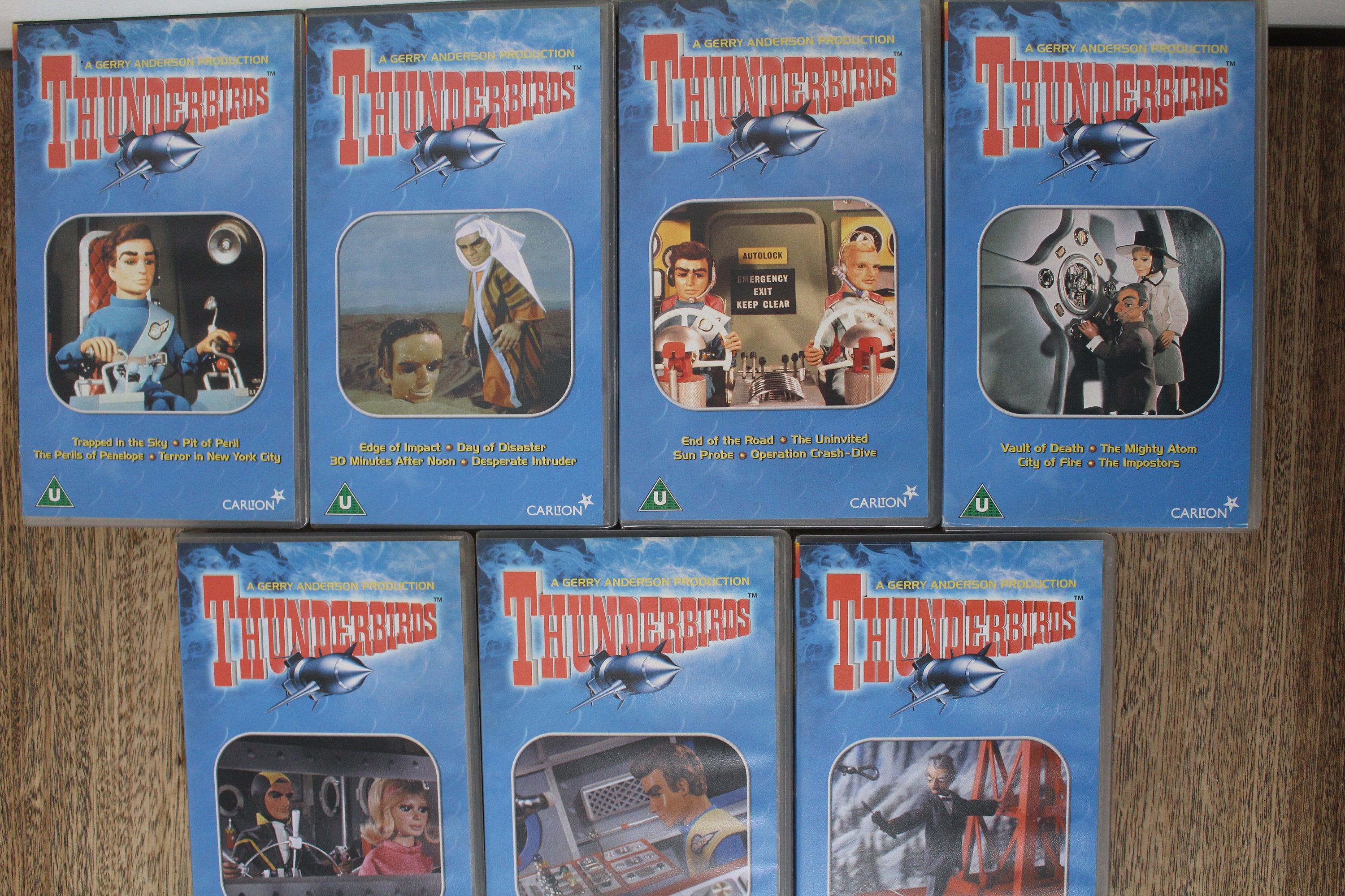 Thunderbirds VHS Video Tape Set Episodes 1-32 and brains Behind Extras Carlton, 1999 Gerry ...