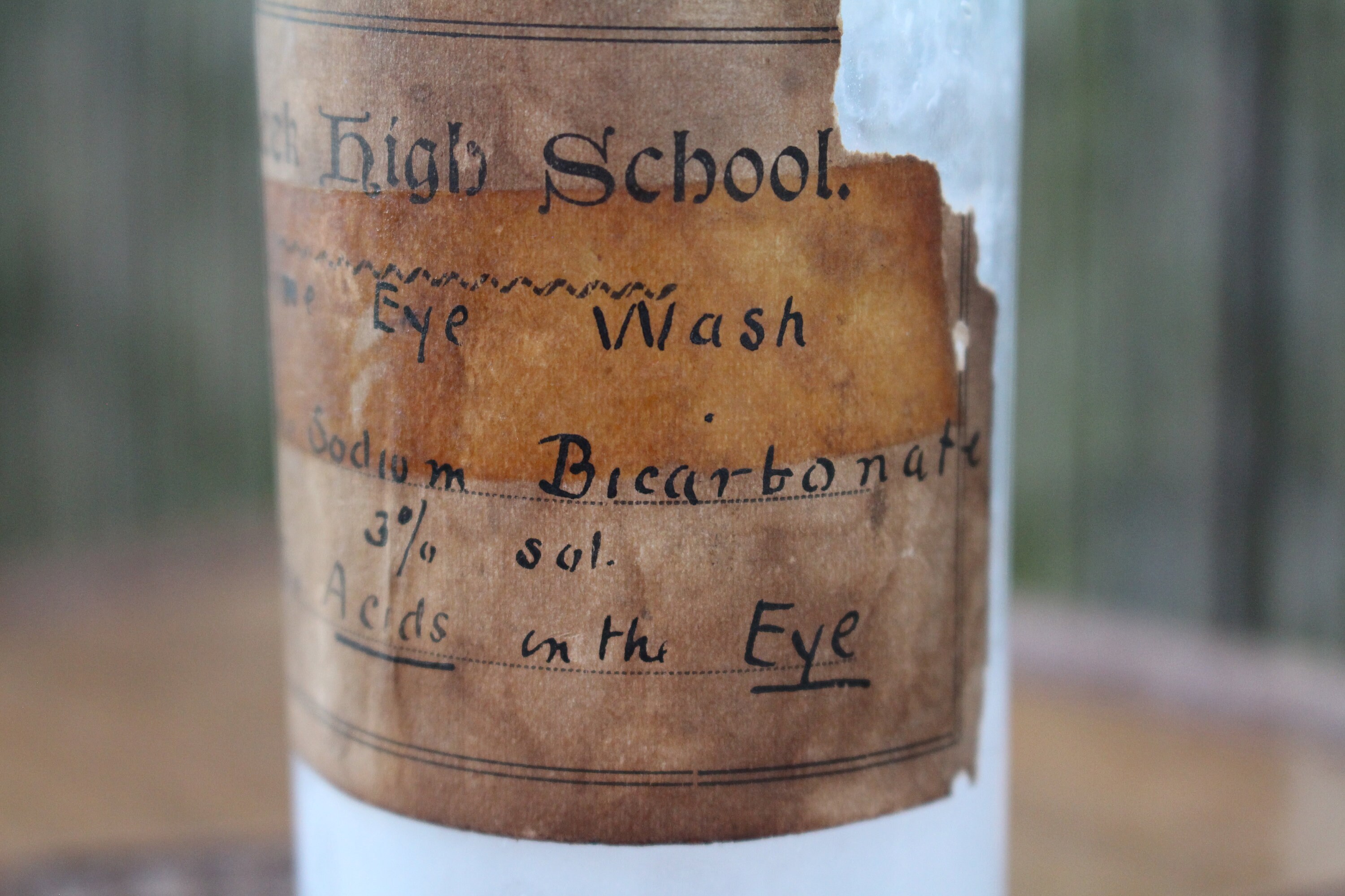 Vintage Alkaline Eye Wash Glass Bottle With Cork for Acids in the Eye ...