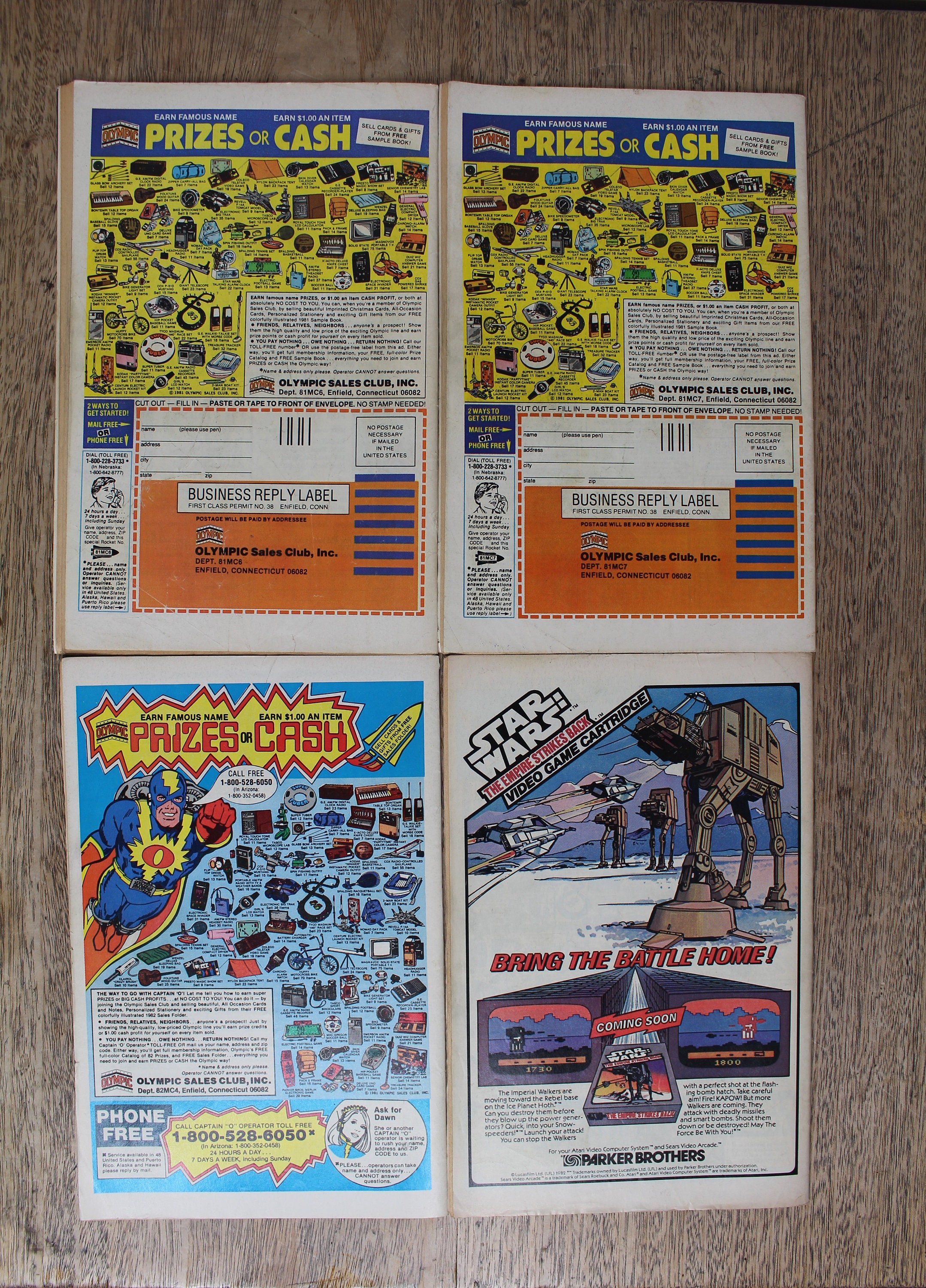 Vintage THE THING Marvel Comics X4 british/us Editions, 1981/82 Issues ...