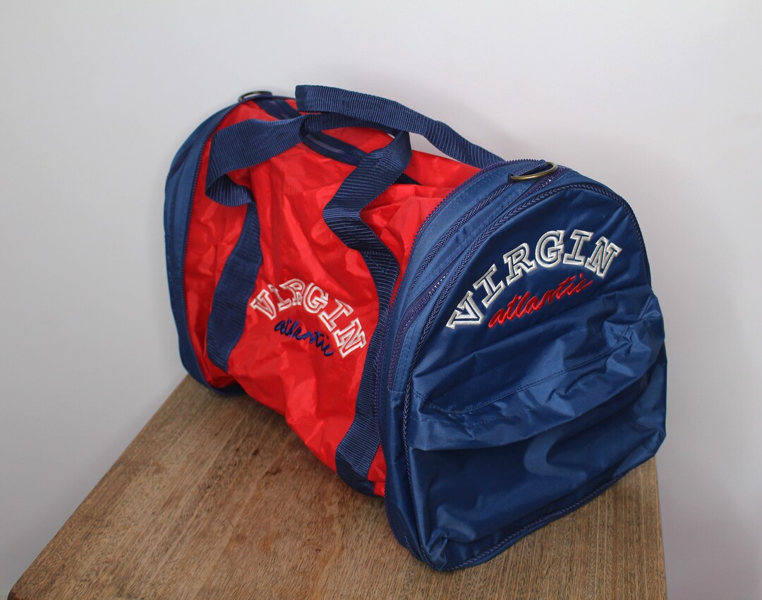 Vintage Virgin Atlantic Collapsible Travel Carry Bag 1980s Luggage ...