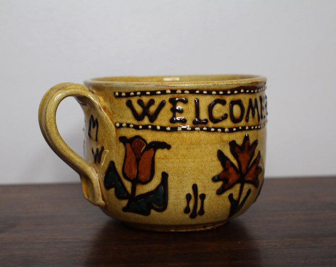 Mary Wondrausch Soup Mug - "welcome to the Year 2000" Millennium Design ...